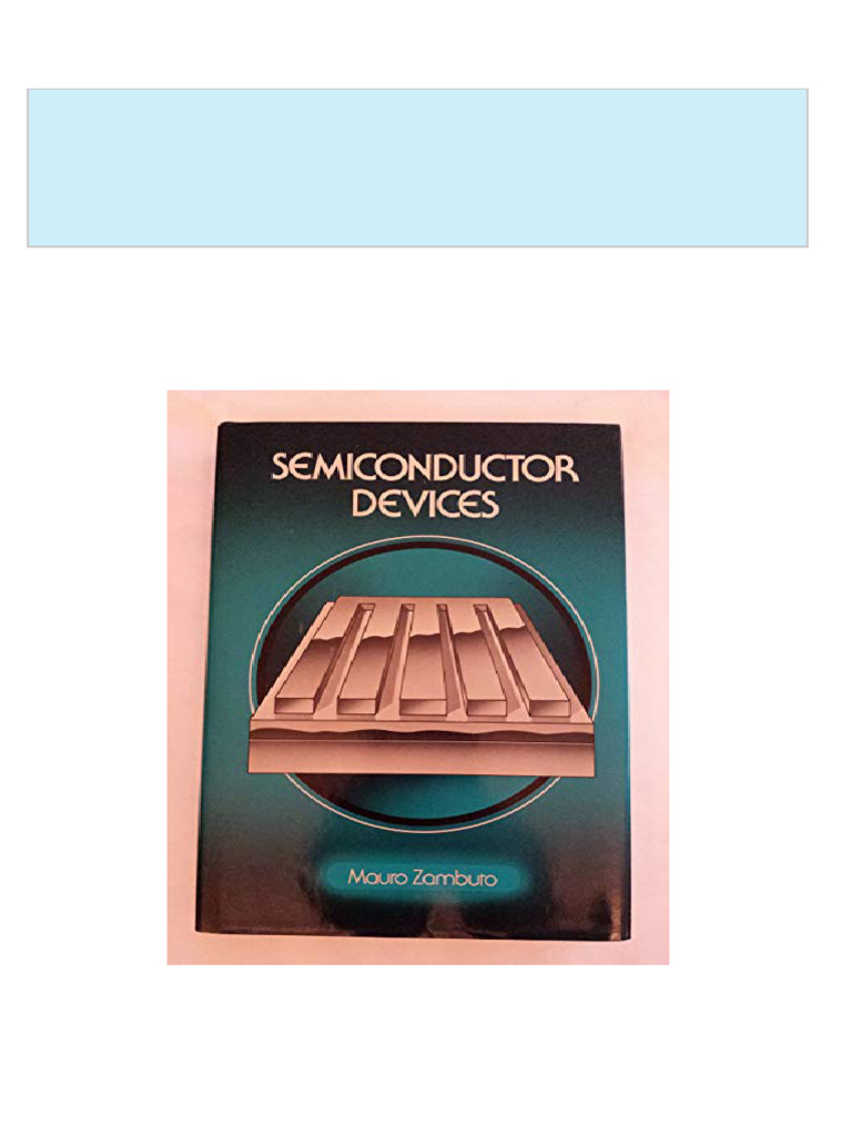 Instant Ebooks Textbook Semiconductor Devices Electronics And