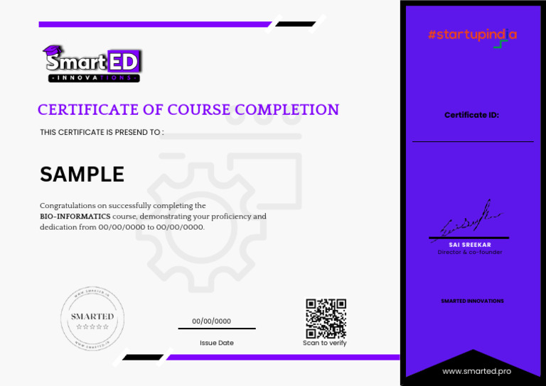 Sample course completion certificate | PDF