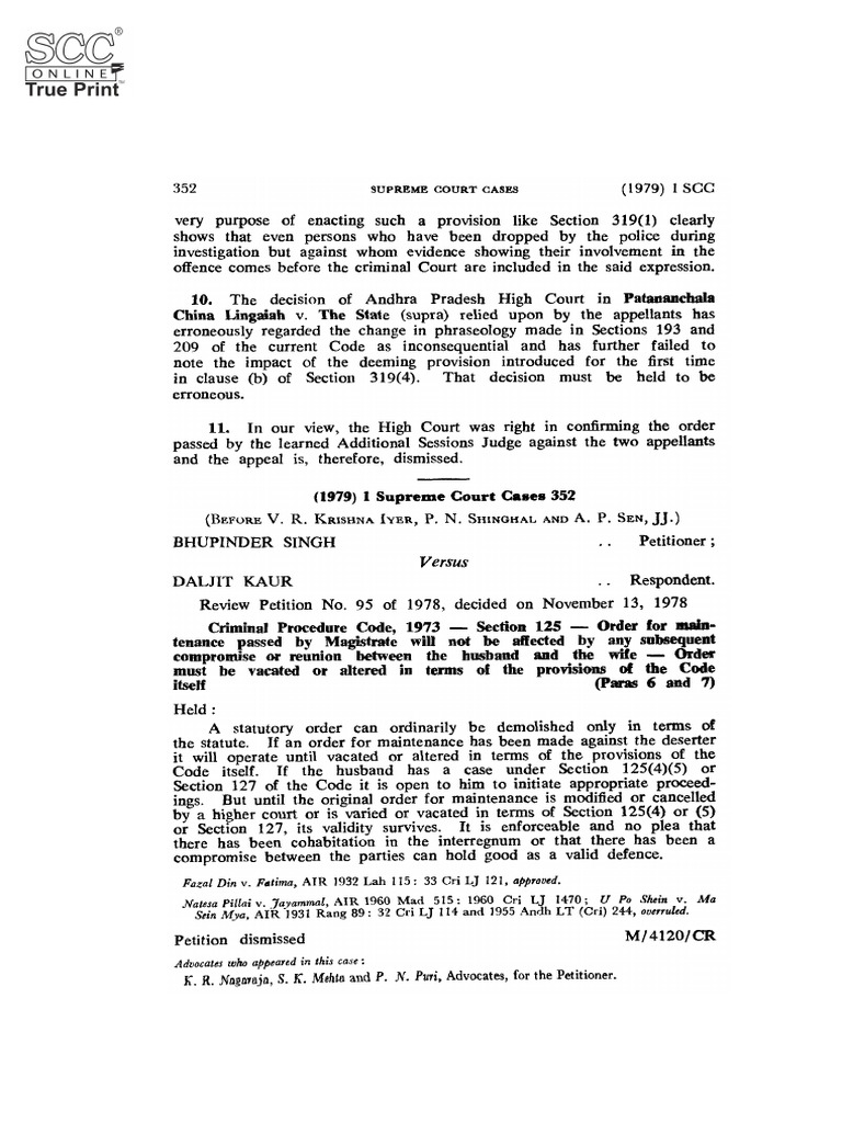 TP 1979 1 SCC 352 355 Jvenu40 Gmailcom 20240831 162839 1 4 | PDF