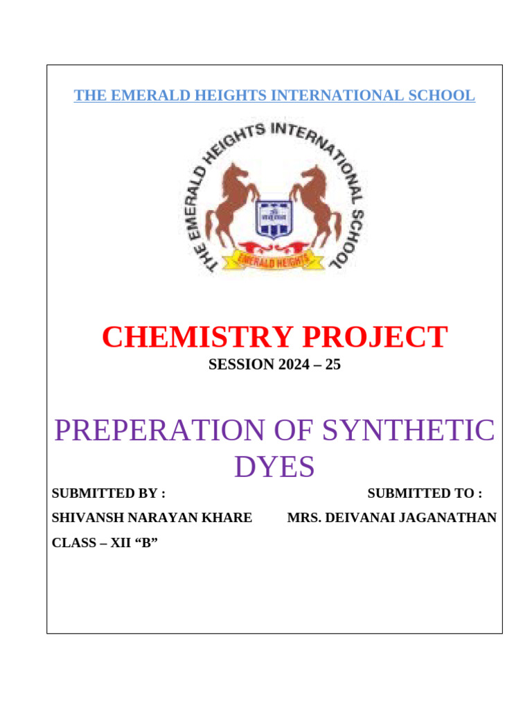 Project Front Page & Certificate | PDF