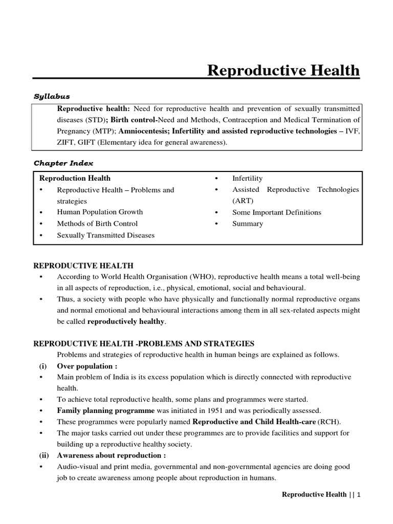 Chap-26 - Reproductive Health (17) - E | PDF | Birth Control | Combined ...
