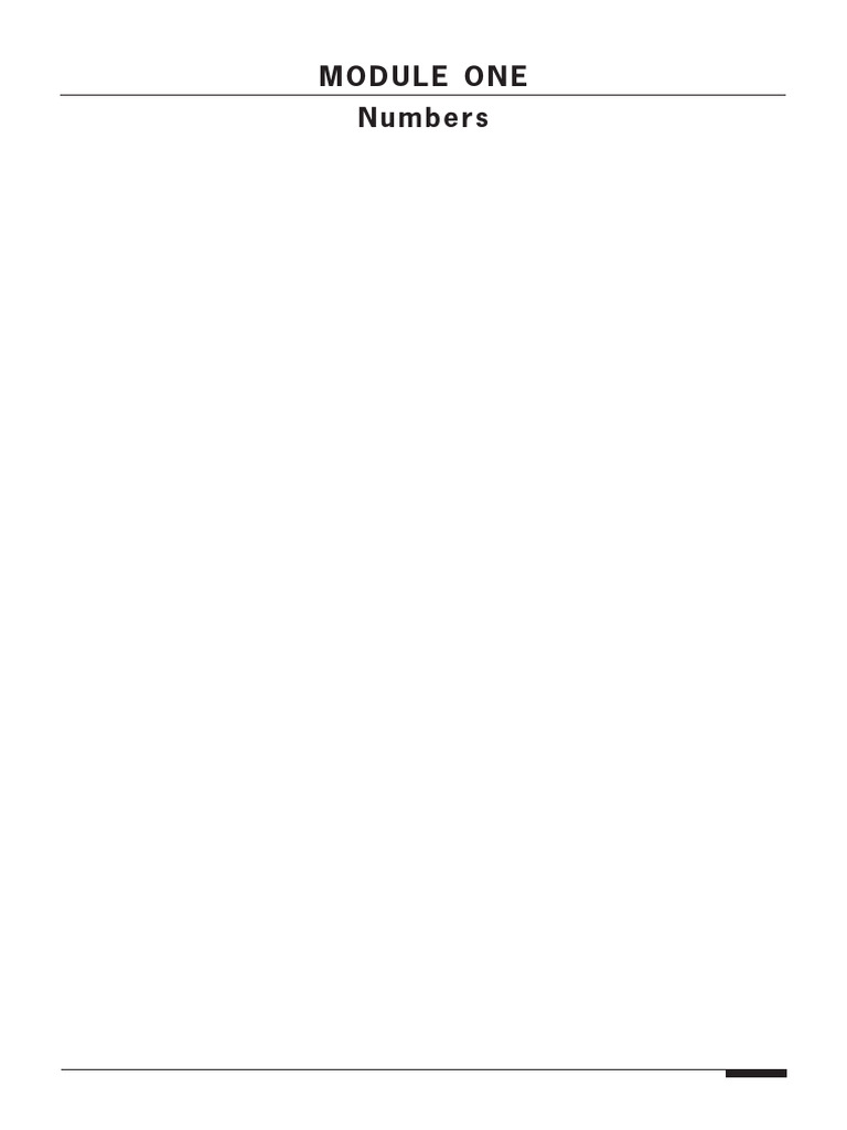Zenex Ecd Maths Module 1 | PDF | Ratio | Numbers