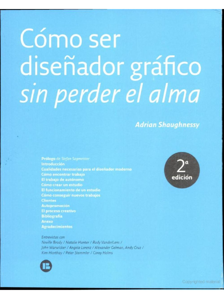 Como Ser Diseñador Gráfico Sin Perder El Alma - Adrian Shaughnessy | PDF