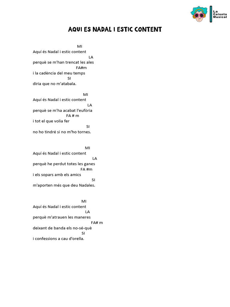 Aqui Es Nadal I Estic Content | PDF