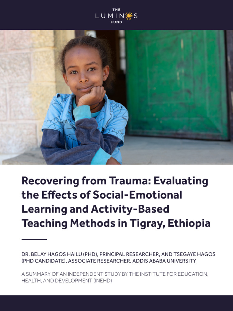 Impact of SEL in Tigray Education Recovery | PDF | Psychological Trauma ...
