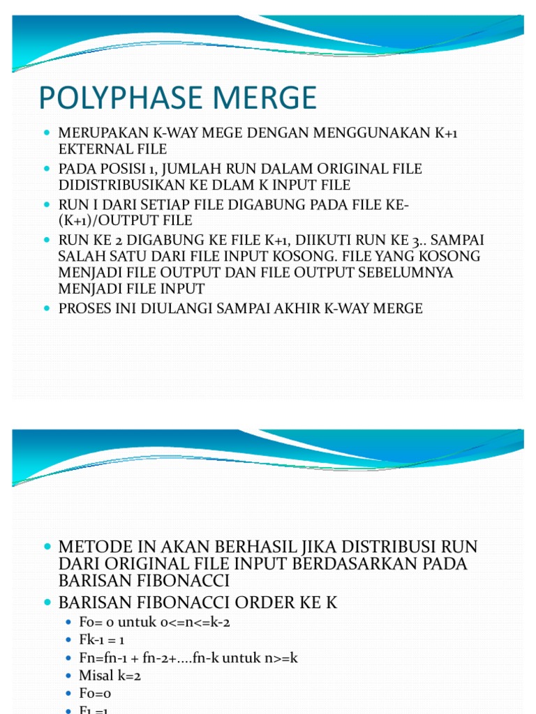 Polyphase Merge | PDF