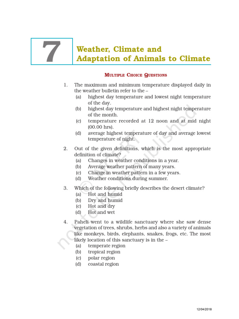 Weather, Climate | PDF | Weather | Rain