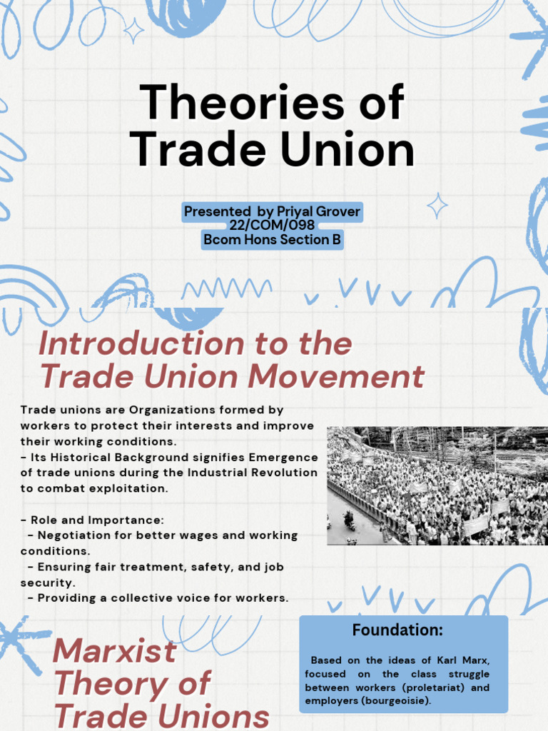 Blue Doodle Project Presentation | PDF | Trade Union | Marxism