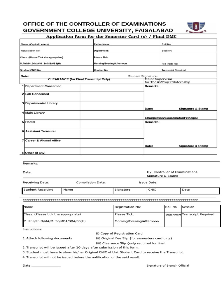 Final DMC Proforma Large | PDF | Academic Degree | Vocational Education
