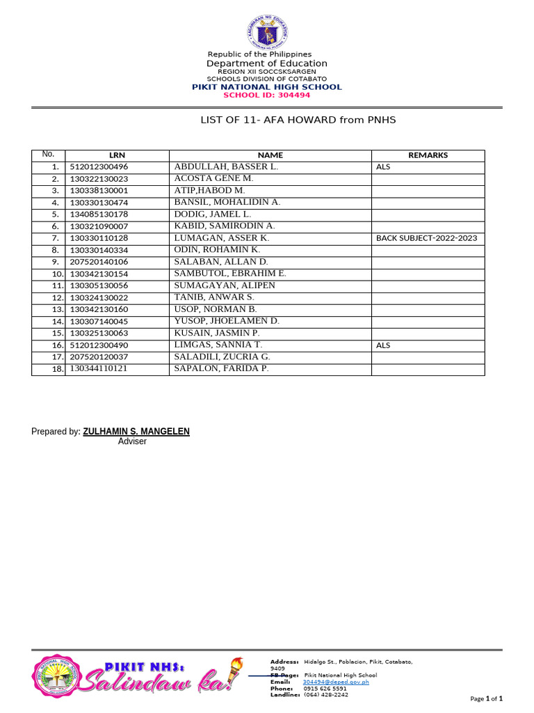 HOWARD Request Form 2024-25 | PDF