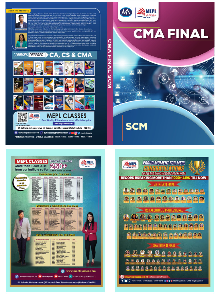 Cma Final SCM | PDF | Cost Accounting | Textiles