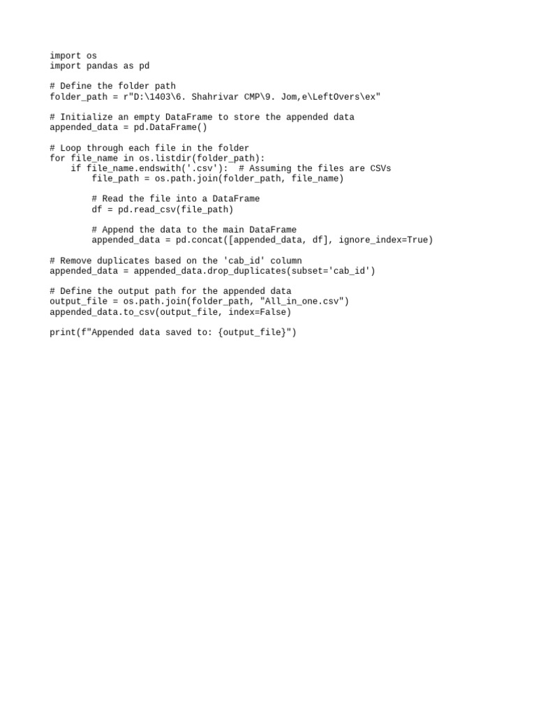 Appen Files On Specific Column | PDF