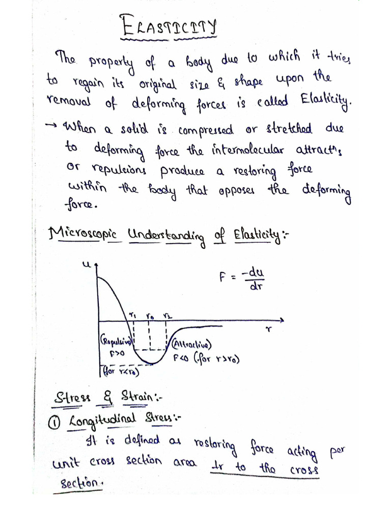 Elasticity-1 | PDF