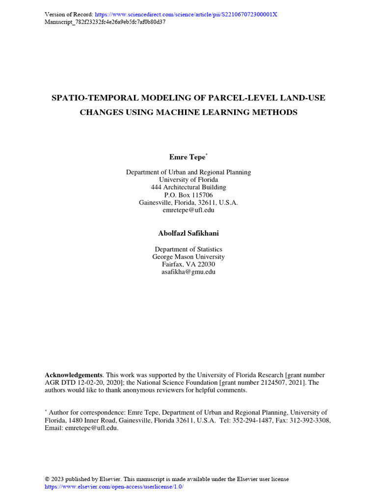 3.SPATIO - TEMPORAL MODELING OF PARCEL - LEVEL LAND - USE - Change ...