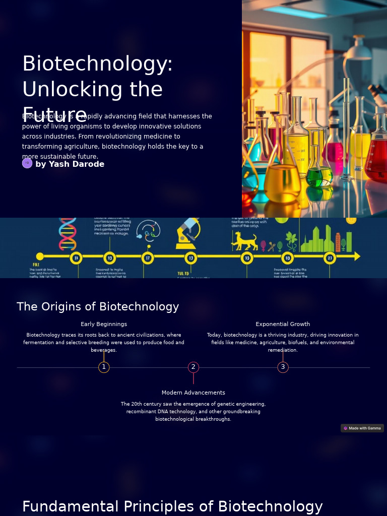 Biotechnology-Unlocking-the-Future | PDF | Biotechnology | Genetic ...