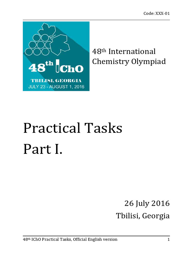 48th_IChO | PDF | Titration | Chemistry