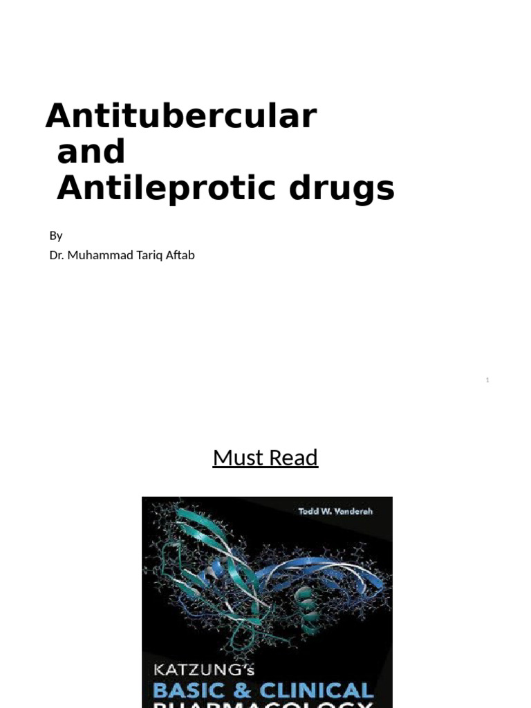 Antitubercular Drugs | PDF | Tuberculosis | Mycobacterium