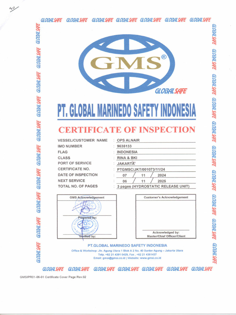 14 Hydrostatic Release Unit (HRU) Life Raft 2 | PDF