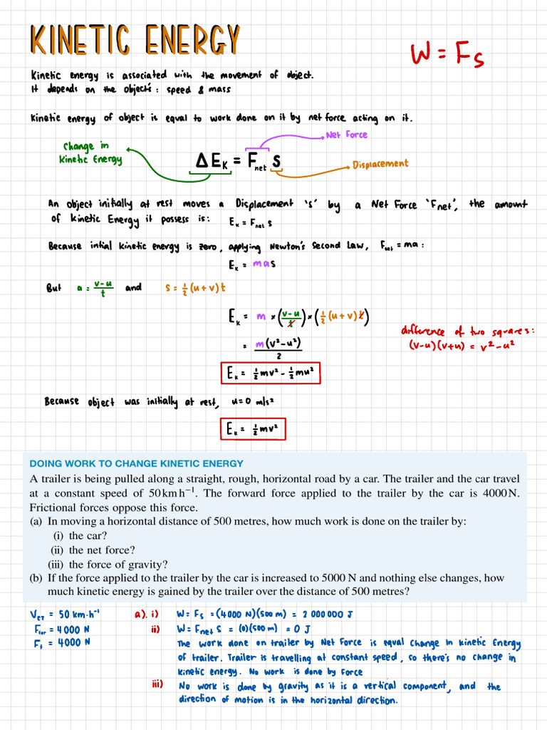 Kinetic Energy | PDF | Force | Kinetic Energy