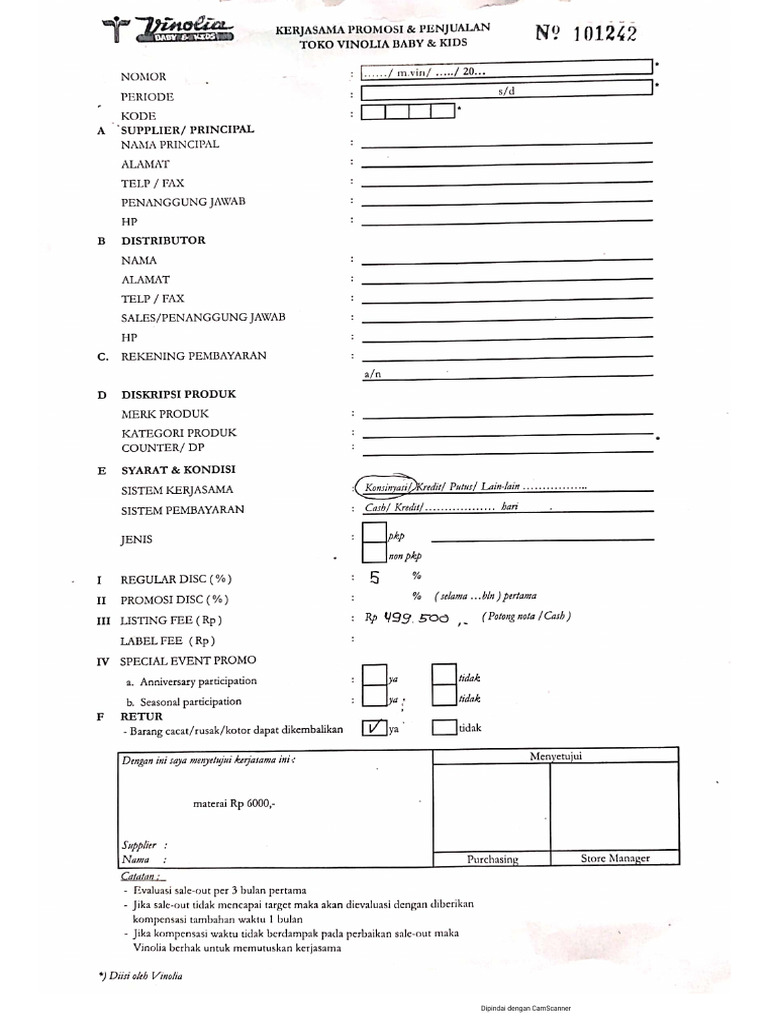 Form Listing Fee | PDF