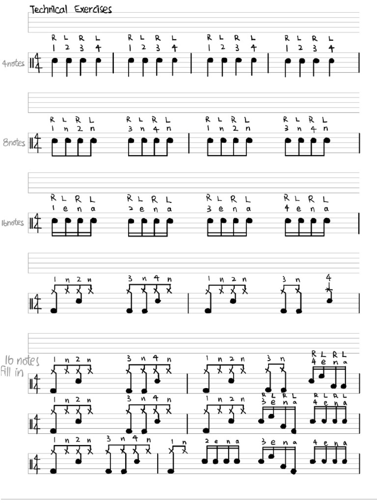 Drums(Exercises) | PDF