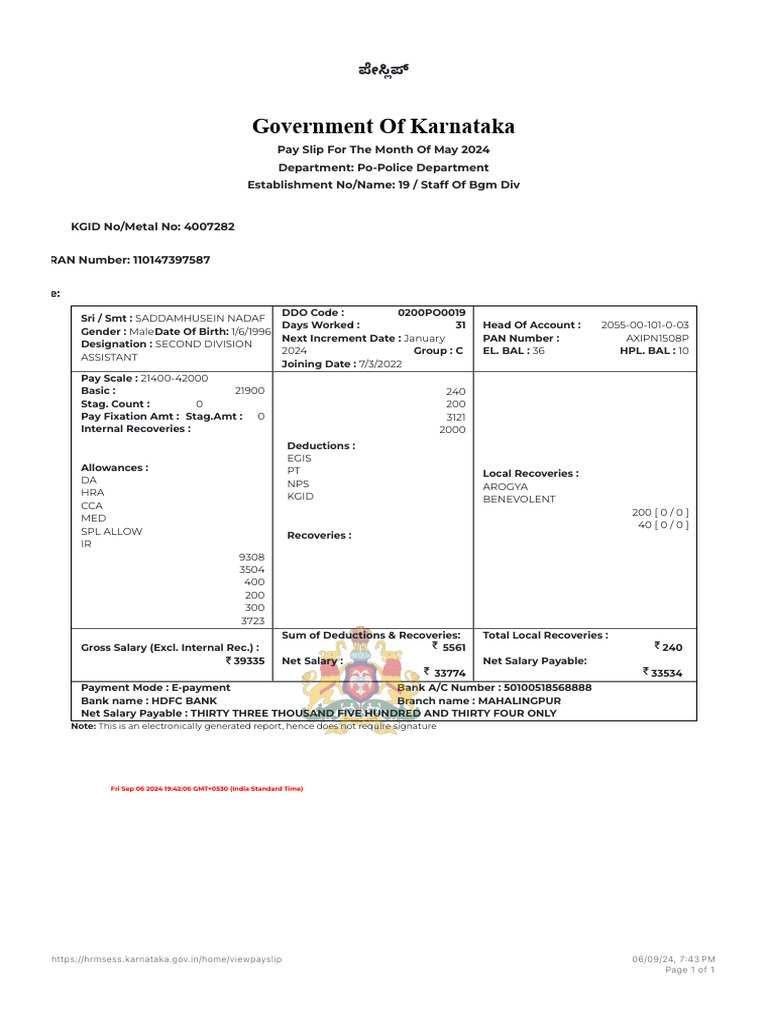 Viewpayslip 6 | PDF | Taxes | Government Finances