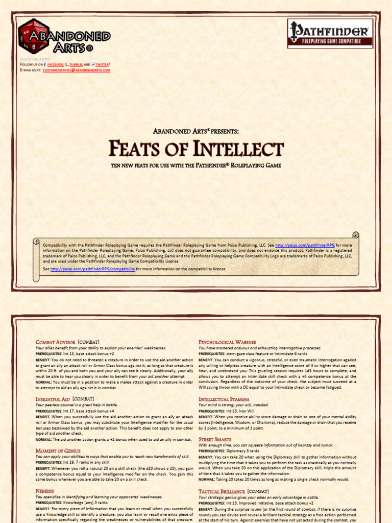 Feats of Intellect | PDF | License | Copyright