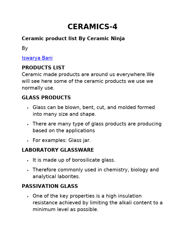 CERAMICS-4 | PDF | Glasses | Ceramics