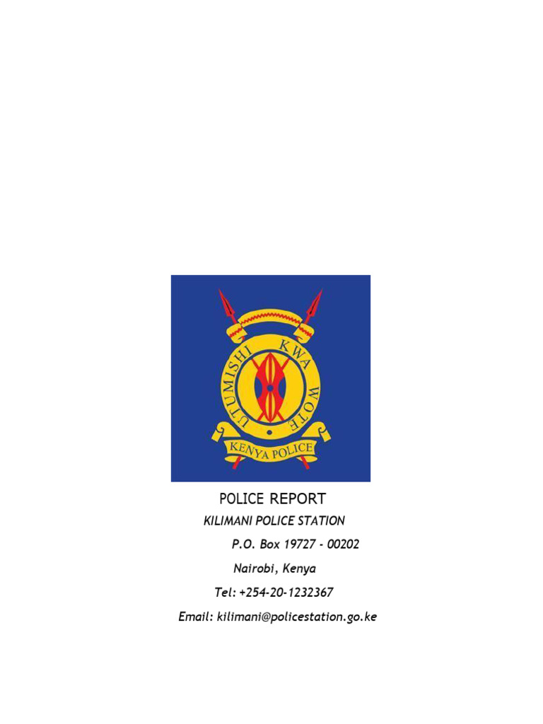 Police Report | PDF