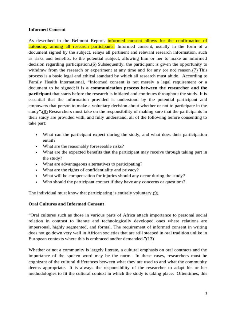 Understanding Informed Consent in Research | PDF | Informed Consent | Consent