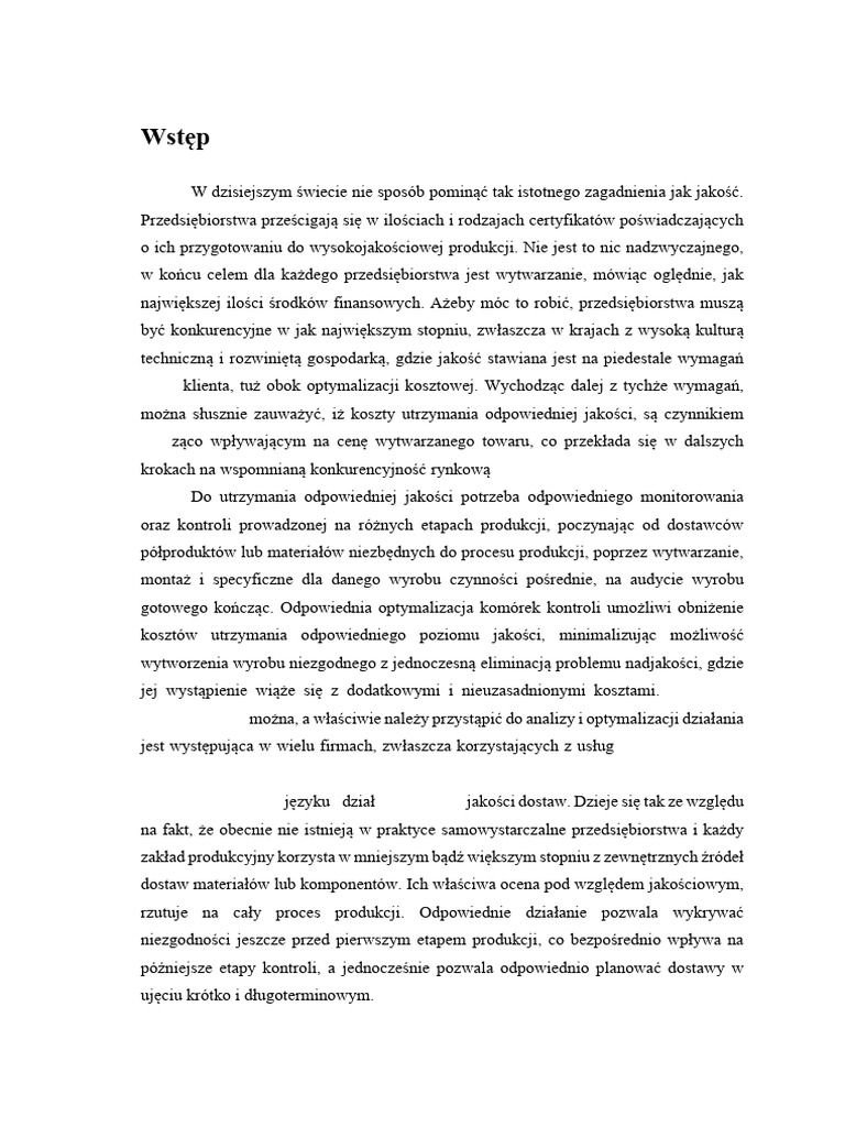 Wstemp Do Pracy Part | PDF