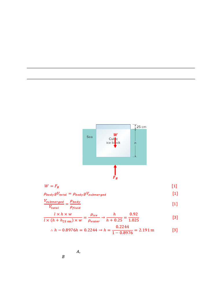 Open Book Test 2024 Solution Model | PDF | Pressure | Pressure Measurement