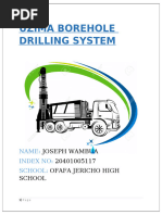 Uzima Borehole Drilling System Documentation | PDF | Inventory | Employment