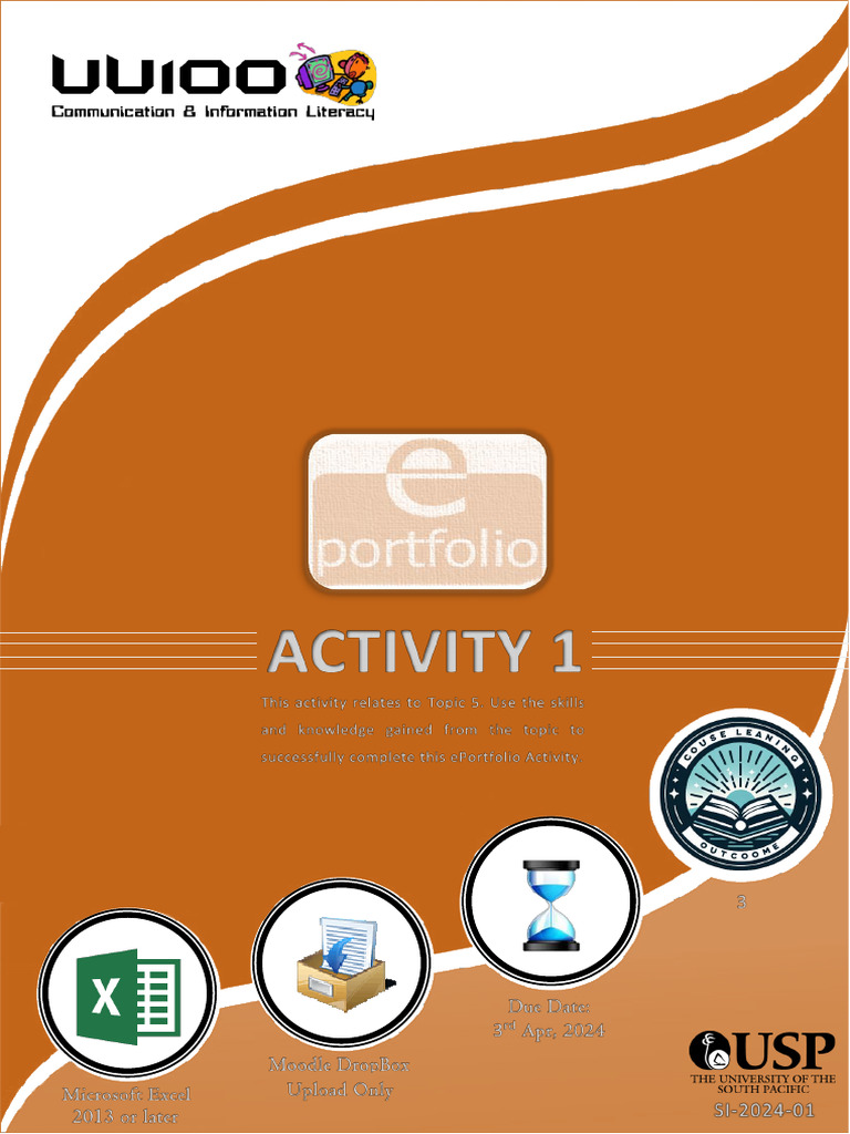 EPortfolio Activity 1 - UU100 - SI-2024-01 | PDF | Chart | Microsoft Excel