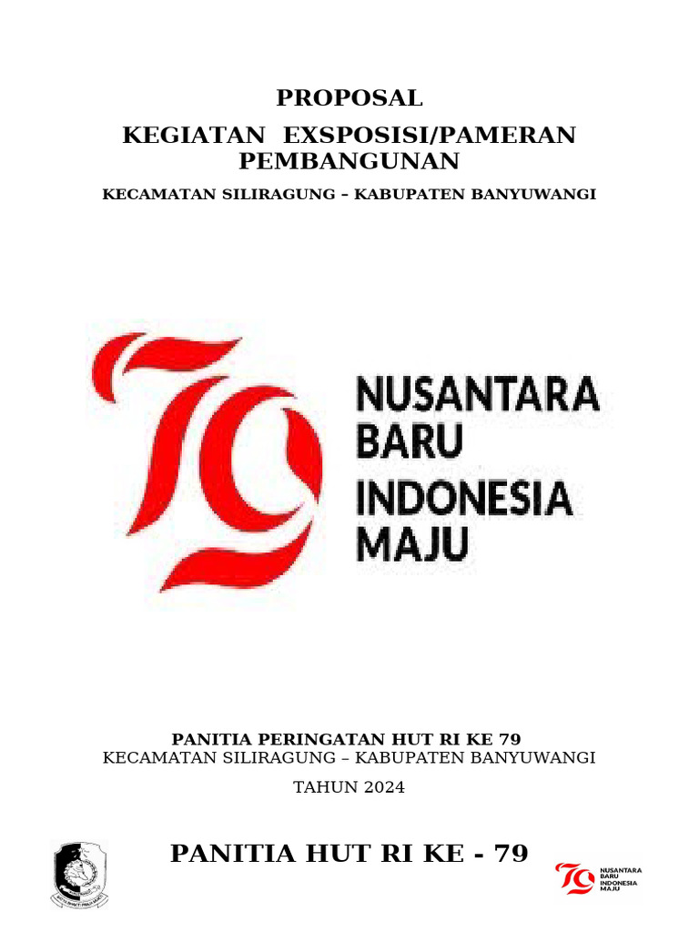 Proposal Kegiatan Hut Ri 79 | PDF