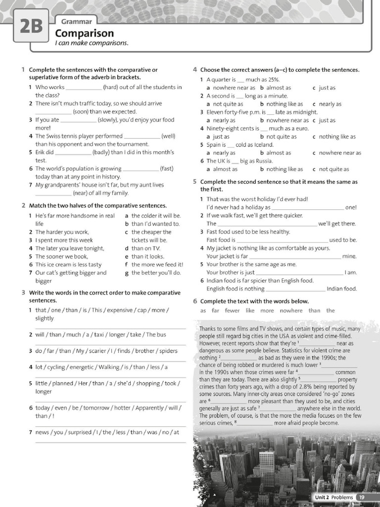 B13-Elearning - Unit 2BD - Grammar-Workbook | PDF