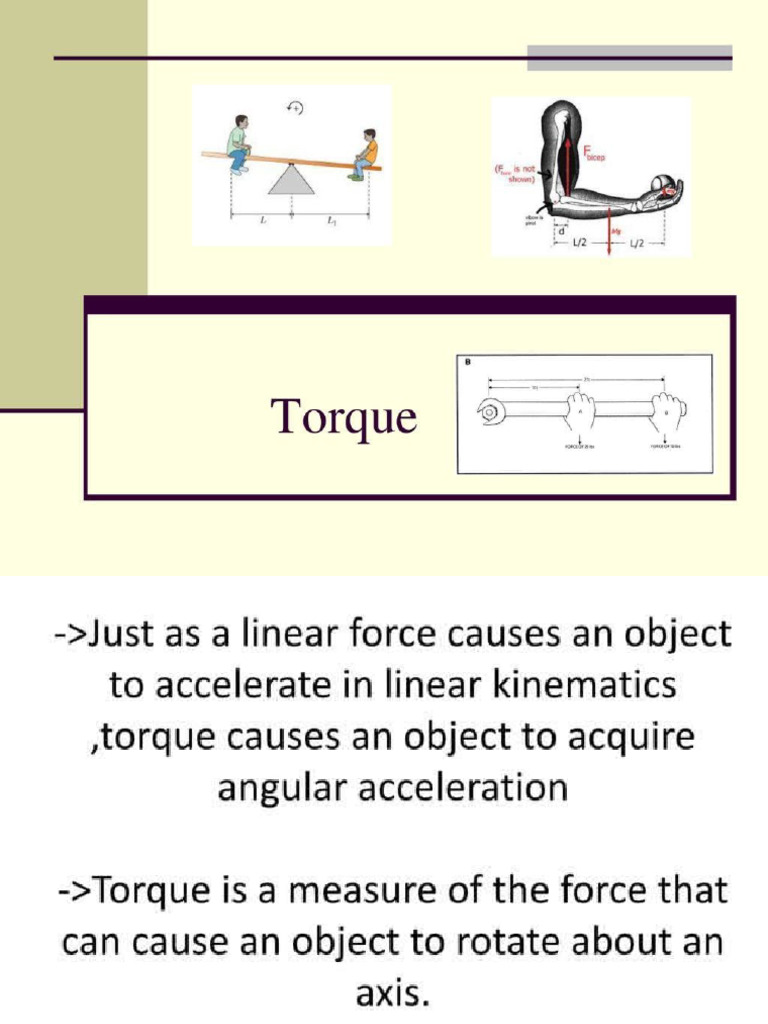 Torque and Force Calculations in Mechanics | PDF