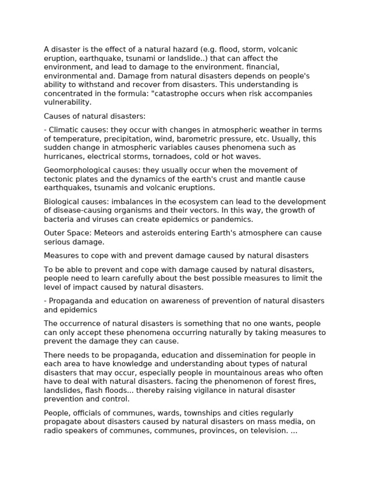 A-disaster-is-the-effect-of-a-natural-hazard (1) | PDF | Climate Change ...