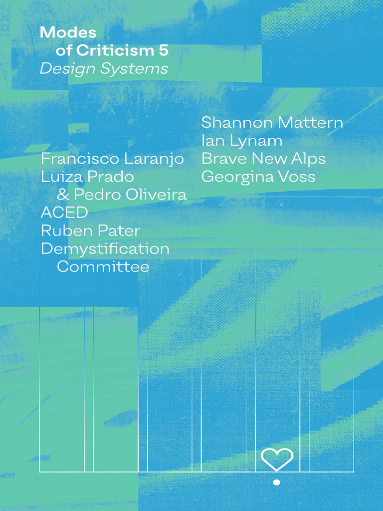 Mana Contemporary Modes of Criticism Design Systems Excerpt MoC5 ...