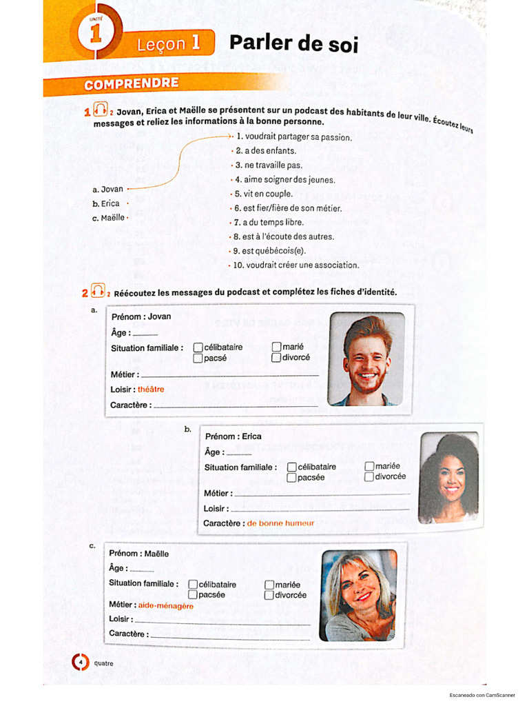 Cahier_Inspire 3_unité 1 | PDF