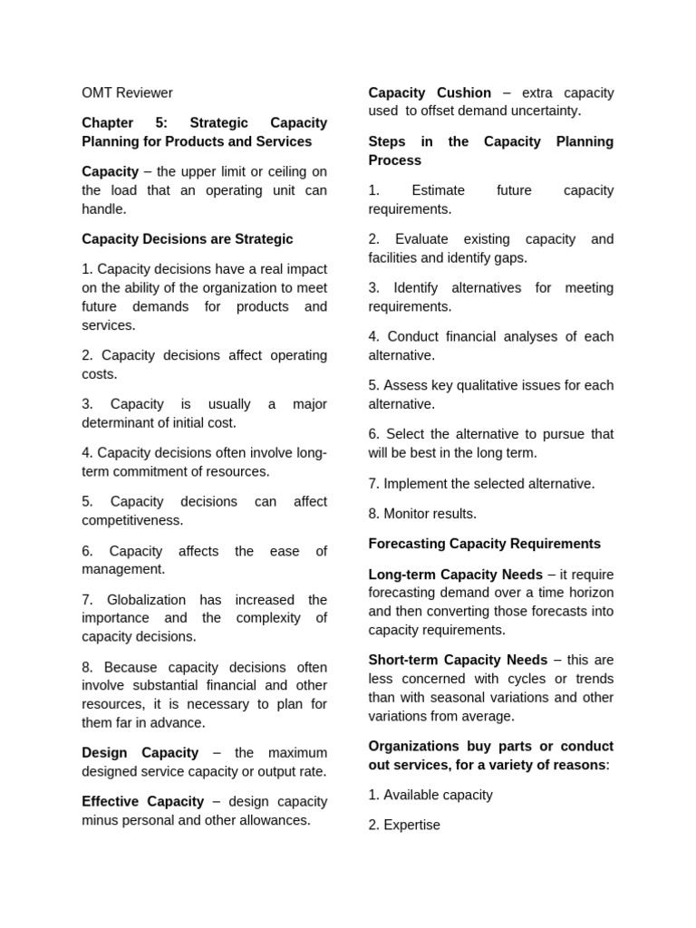 OMT Reviewer | PDF | Automation | Scheduling (Production Processes)