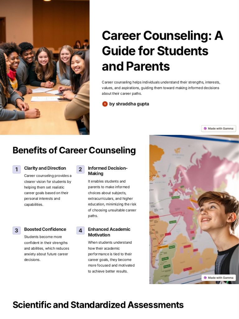 Career Counseling Guide for Students | PDF | Goal | Cognitive Science