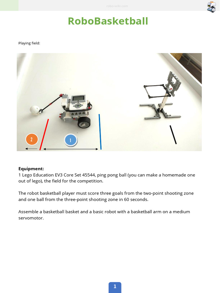 RoboBasketball From Lego EV3 | PDF