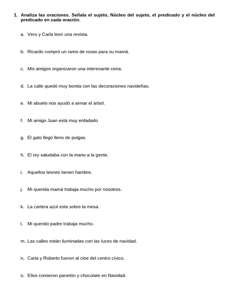 Analisis-de-Oraciones-para-Liam | PDF