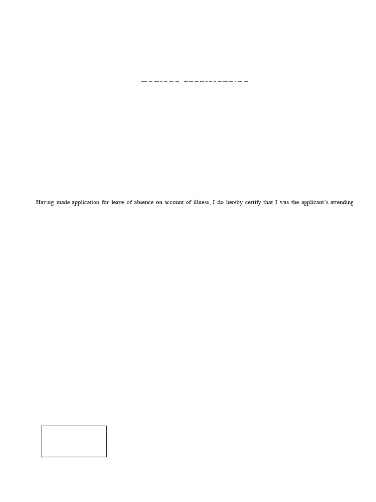 CSC Form 41 (Medical Certificate For Leaves) | PDF | Health Sciences ...