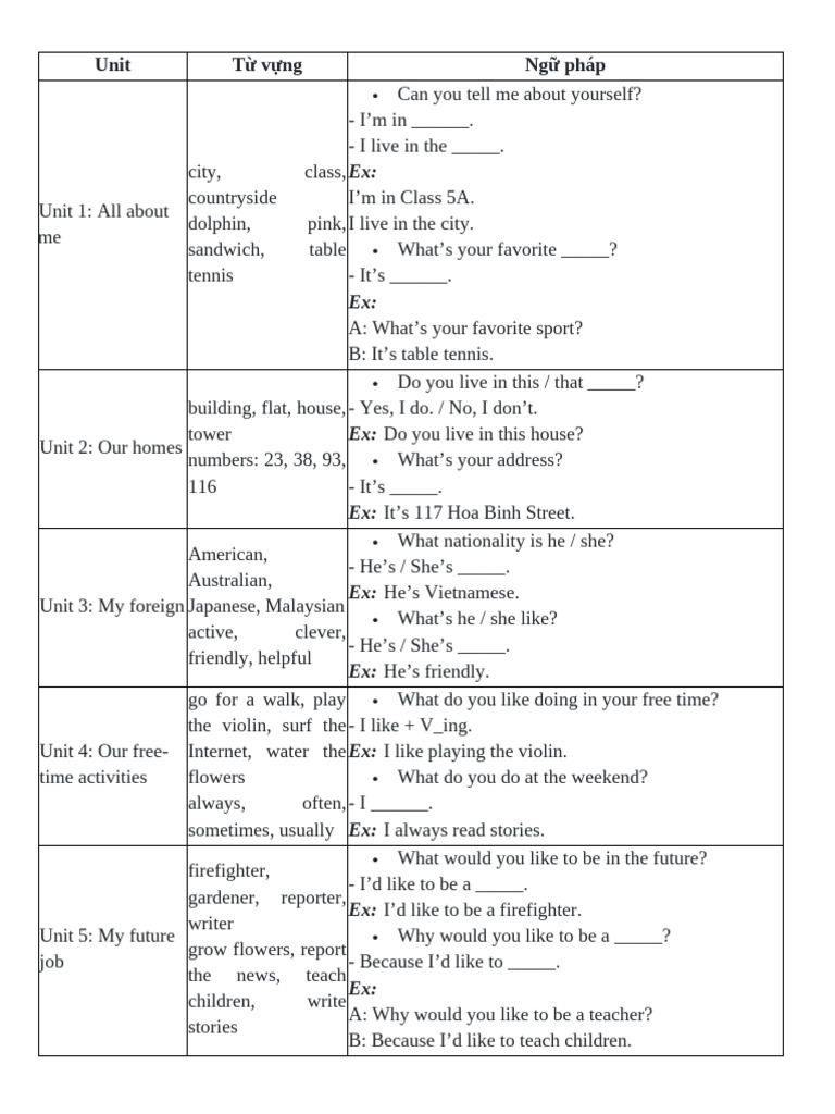 Unit T V NG NG Pháp | PDF