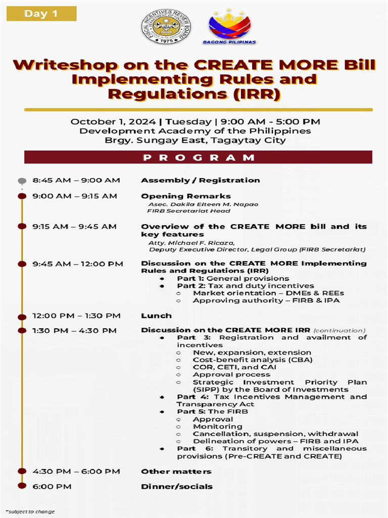 (Program) Day1-2 Create More Irr Writeshop | PDF