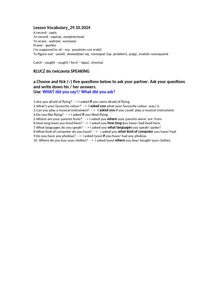 English Vocabulary & Speaking Guide | PDF