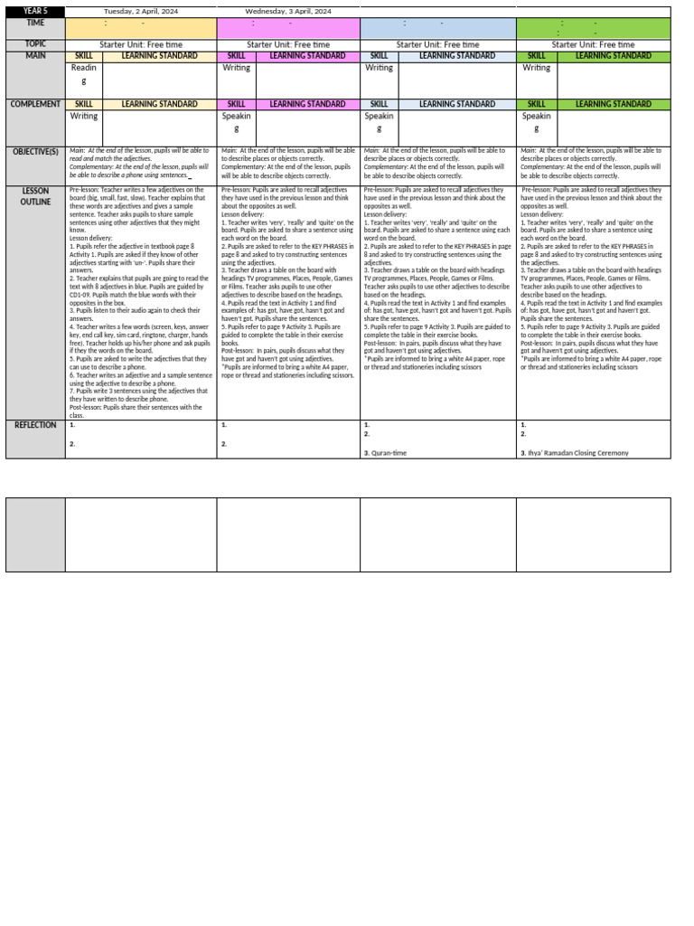 BI Y5 | PDF | Adjective | Cognitive Science