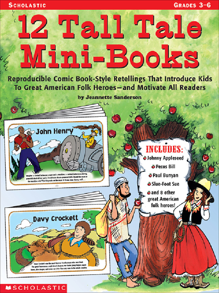 12 Tall Tale Mini Books | PDF